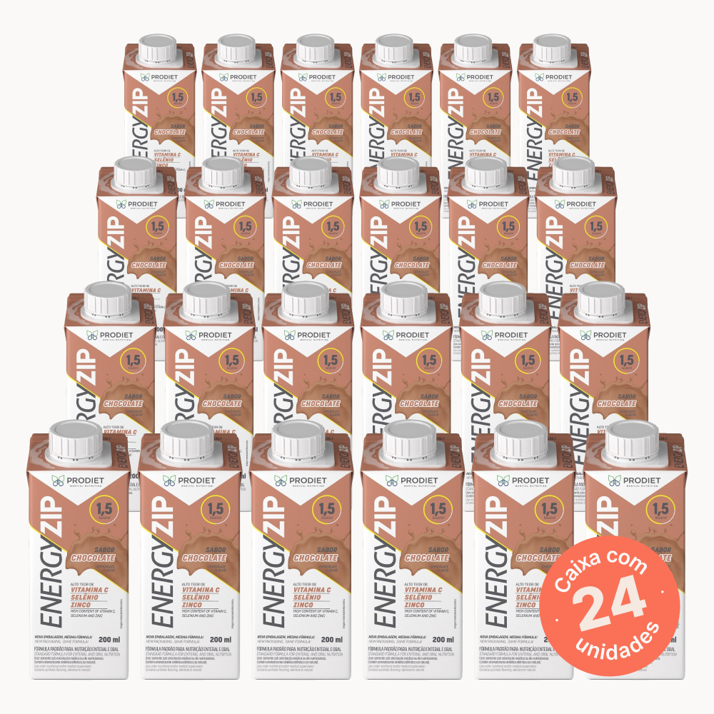 Energyzip Chocolate - 200ml (Kit 24 unidades) Prodiet | Nutrii