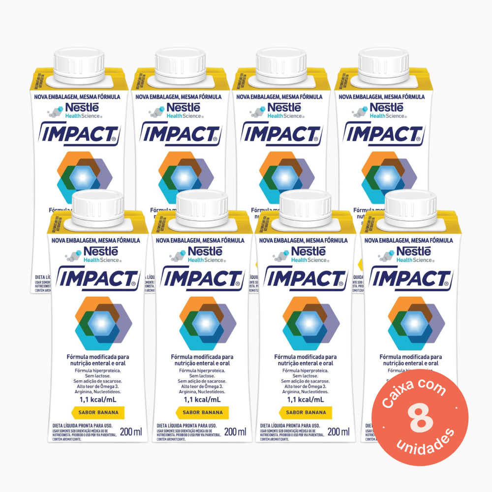 Impact Banana - 200ml (Kit 8 unidades) Nestle | Nutrii