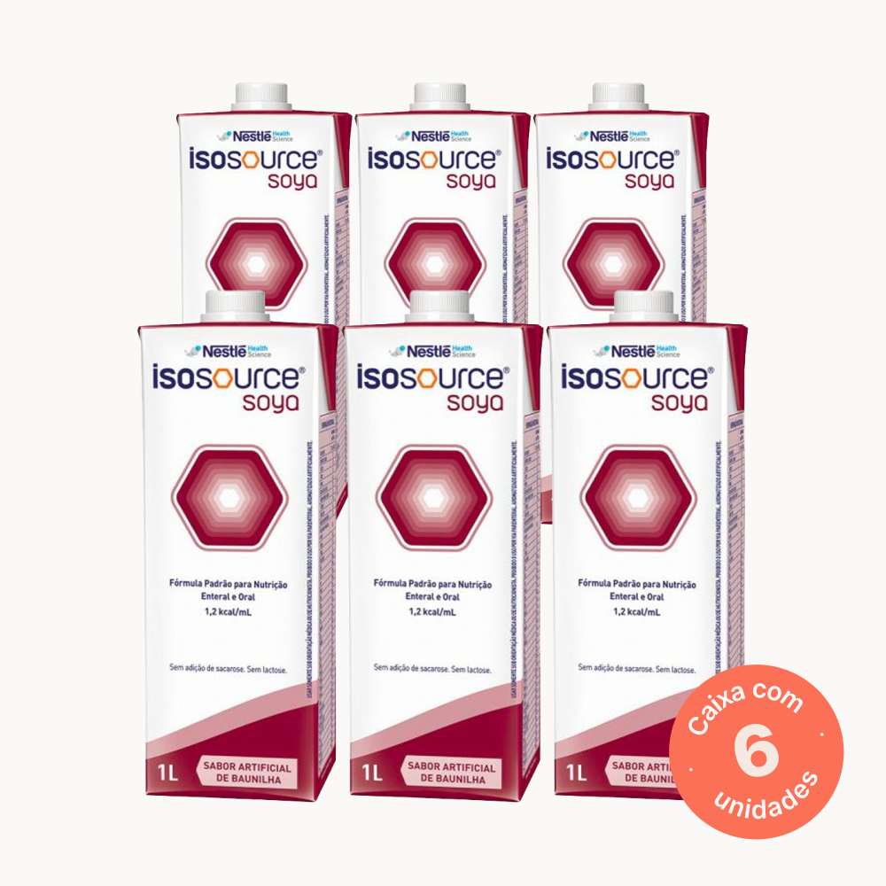 Isosource Soya - 1000ml (Kit 6 unidades) Nestle | Nutrii