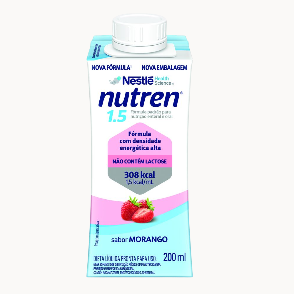 Nutren 1.5 Morango - 200ml (Kit 16 unidades) Nestle | Nutrii